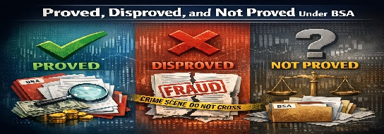 Proved, Disproved, and Not Proved under BSA